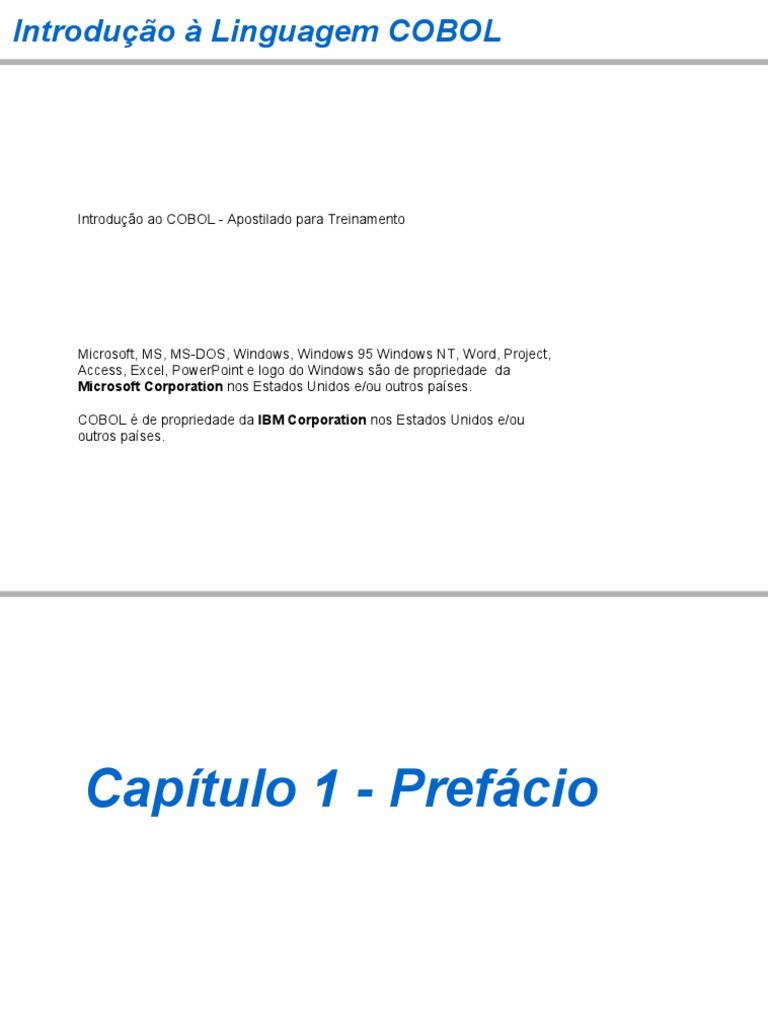 Cobol | PDF | Compilador | Byte