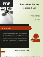 Relationship Between International Law and Municipal Law | PDF | International Law | Treaty