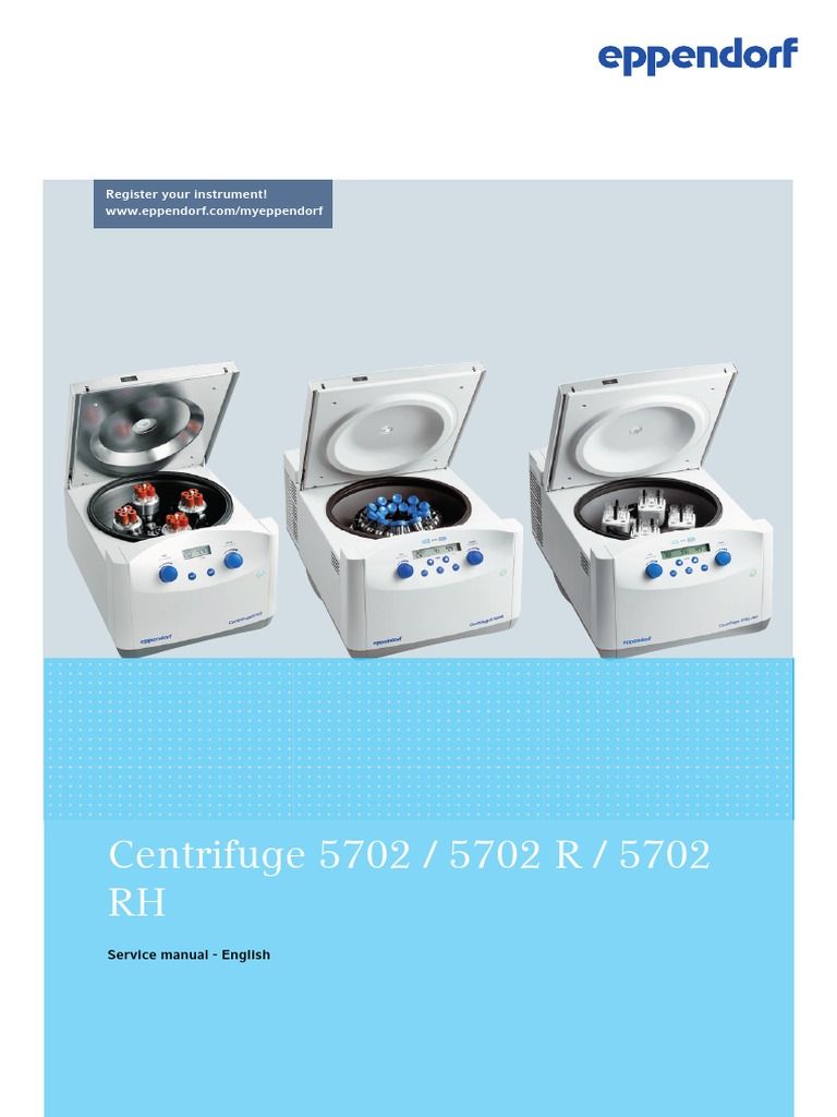 Service Manual Centrifuge 5702 5702 R 5702 RH Eng | PDF | Electric ...