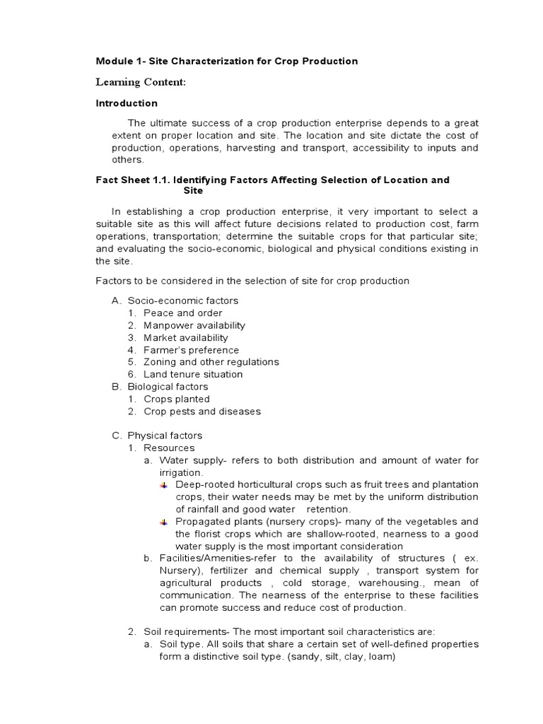 Fact Sheet 1. Site Characterization and Evaluation | PDF | Soil | Ph