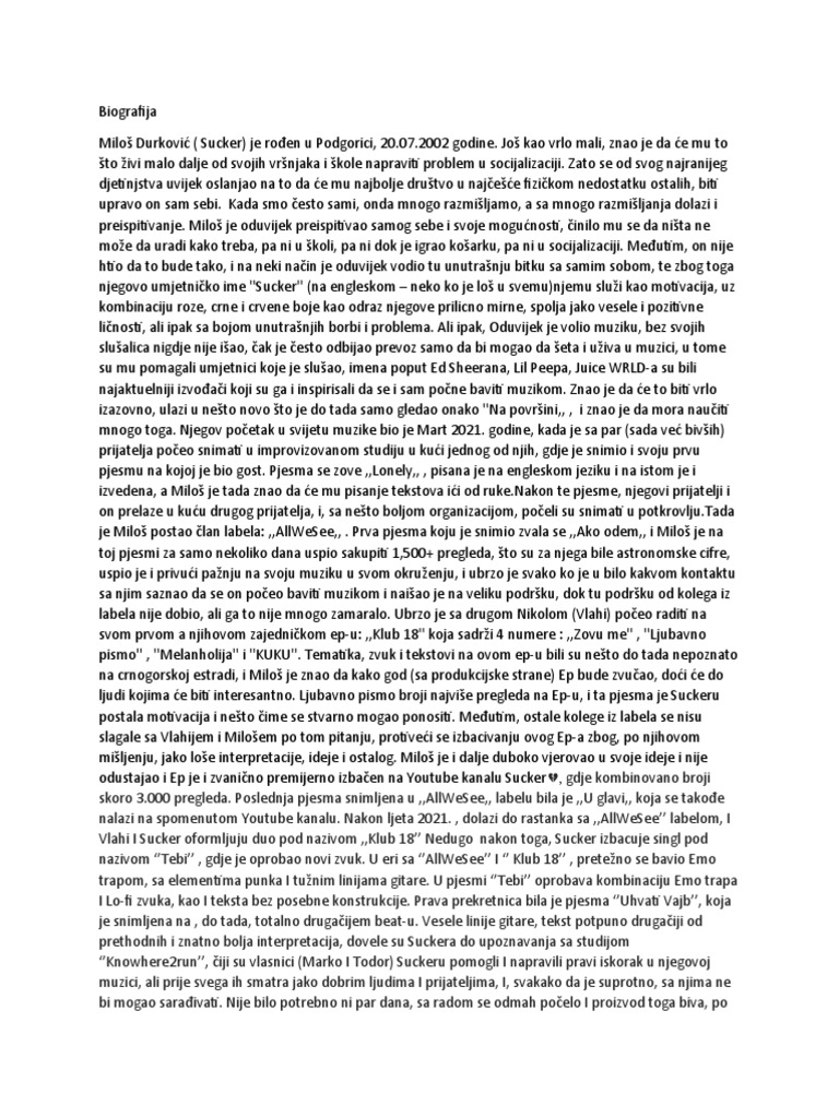Biografija | PDF