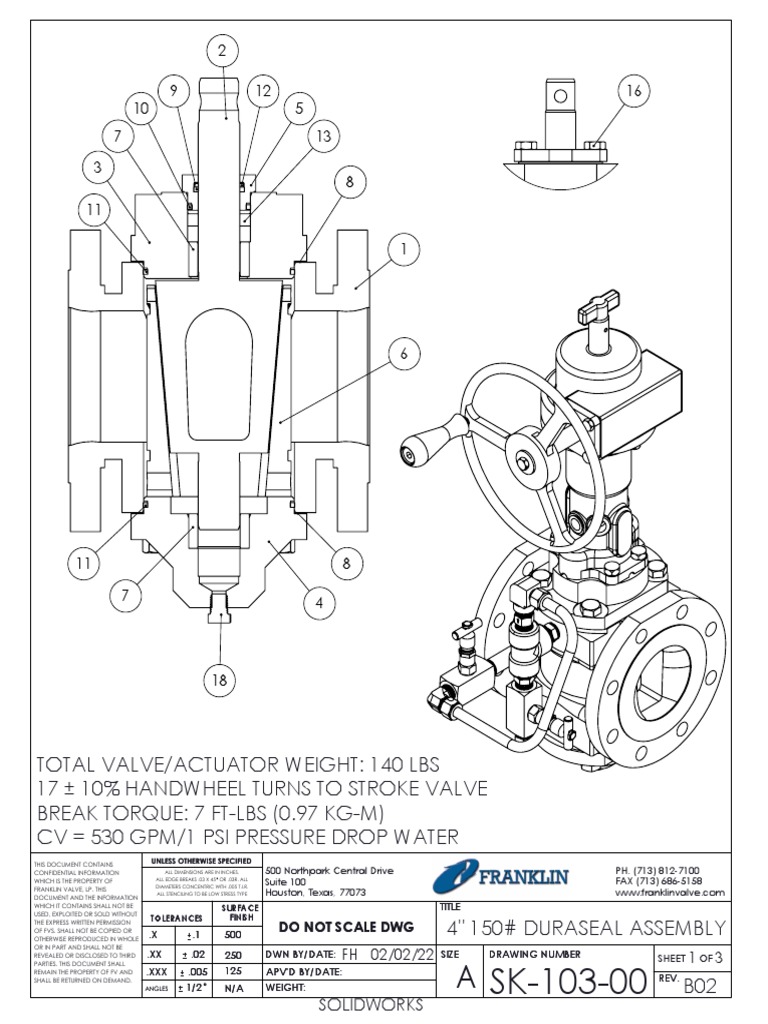 Franklin D711 NPS 4 | PDF | Valve | Screw