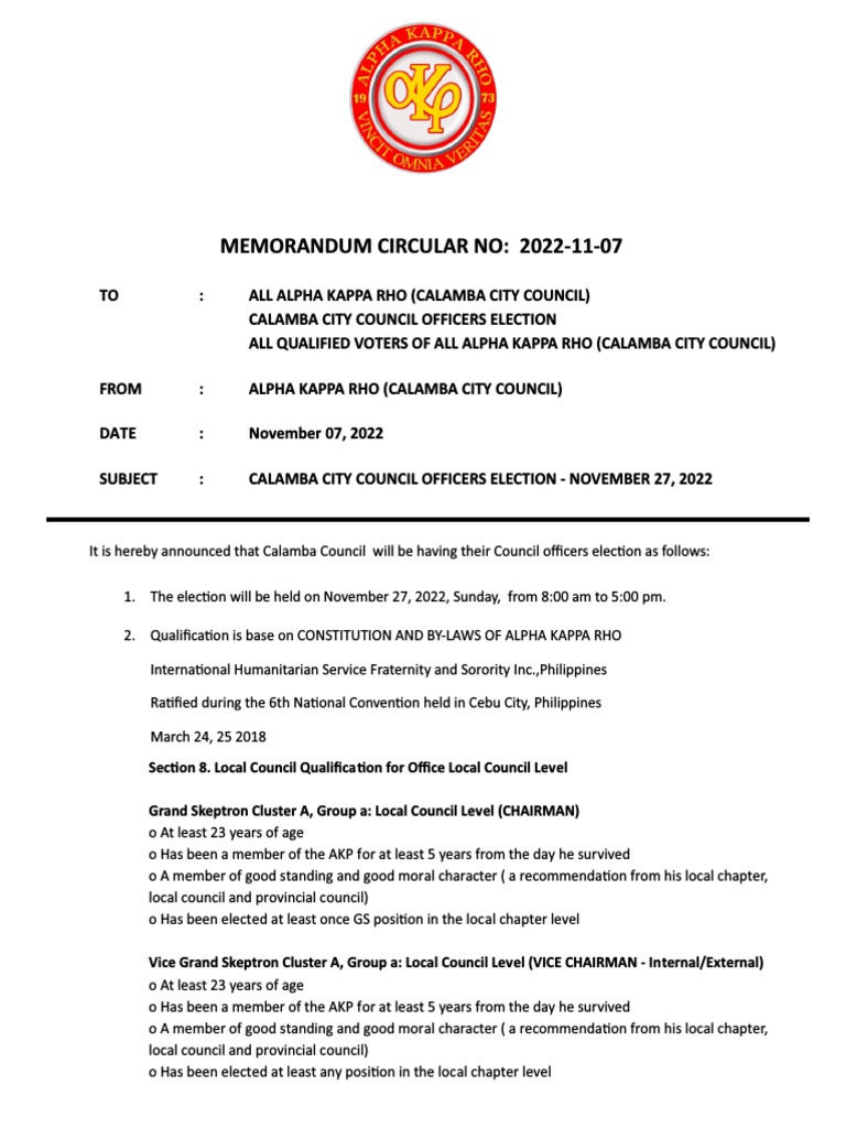 Memorandum Circular No 2022-11-07 | PDF | Student Organizations | Philippines