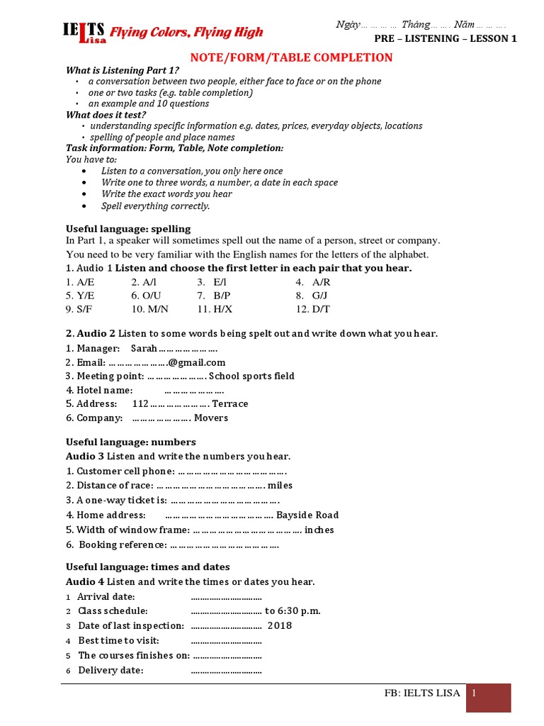 B1 Listening Part 1: Comprehension Guide | PDF | Ellipsis | Human ...