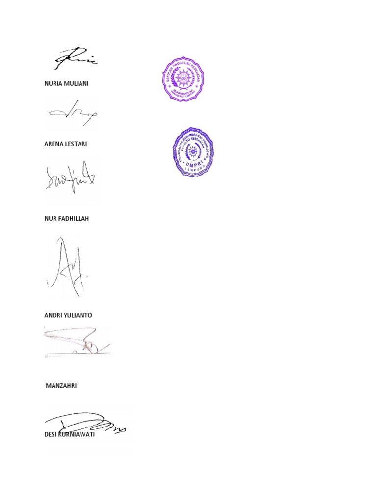 Kumpulan Tanda Tangan Dosen | PDF