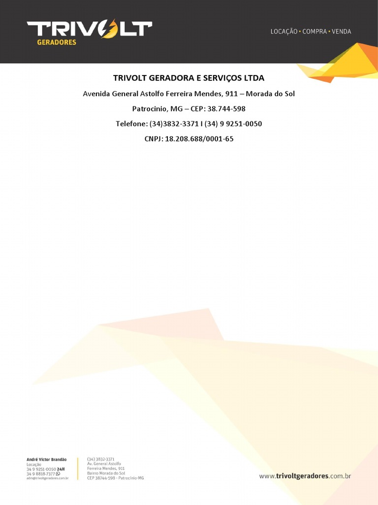 Trivolt Geradora E Serviços Ltda | PDF