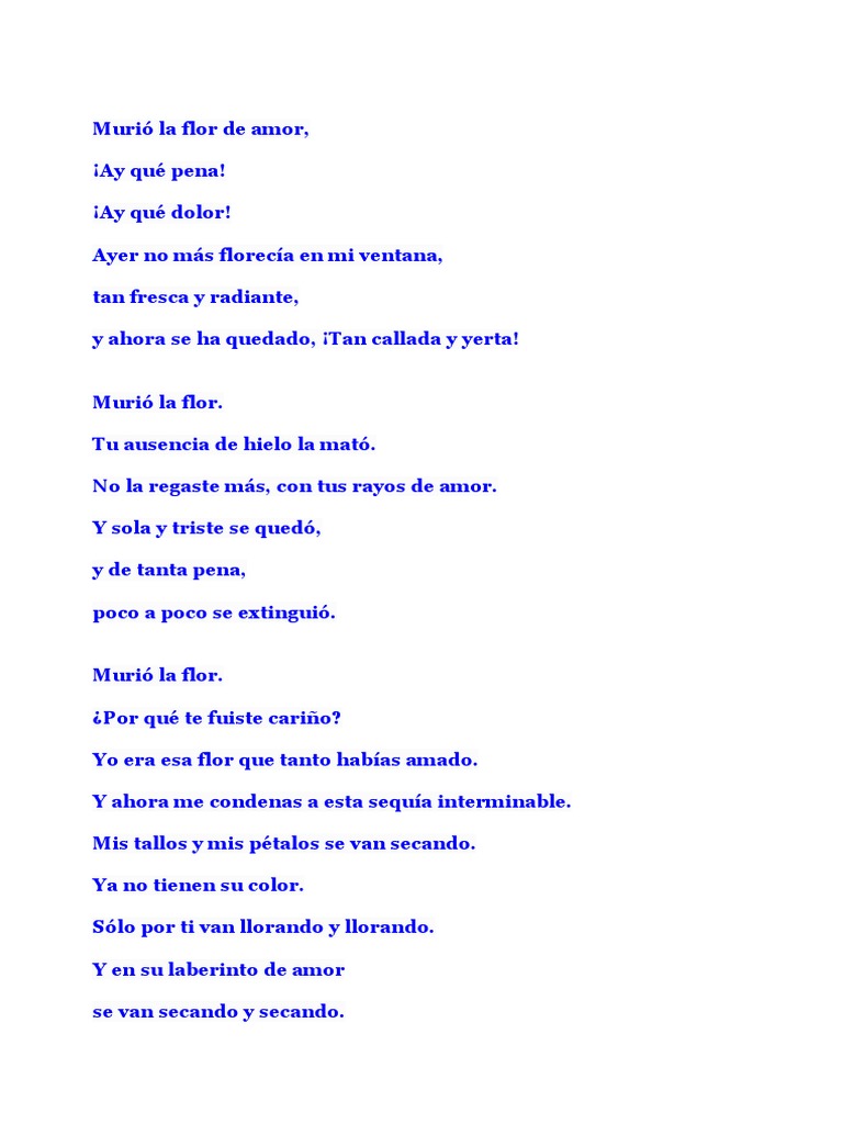 La Flor Del Amor | PDF