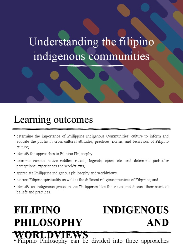 Understanding The Filipino Indigenous Communities | PDF | Experience