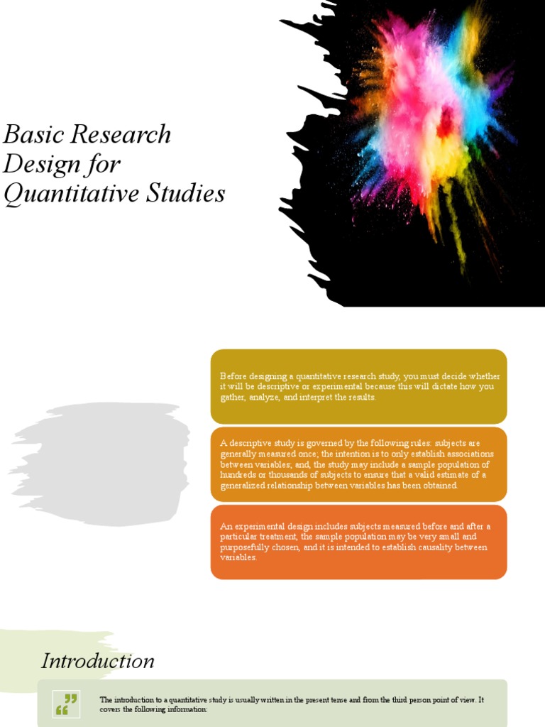 Basic Research Design For Quantitative Studies | PDF | Quantitative ...