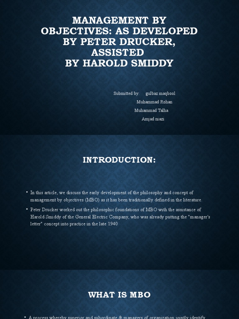 Management by Objectives | PDF | Performance Appraisal | Evaluation