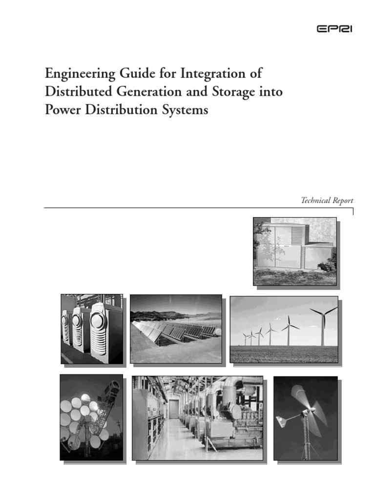 Engineering Guide For Integration of Distributed Generation and Storage ...