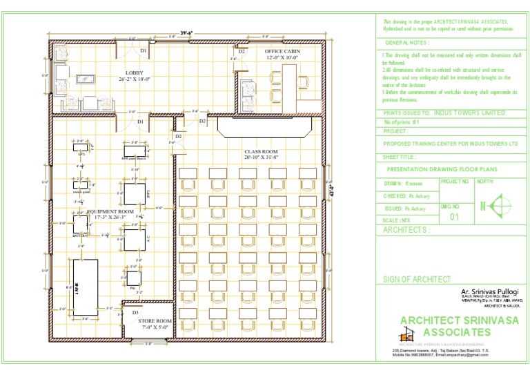 Proposed Training Center Floor Plan | PDF