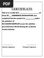 Project Certificate | PDF