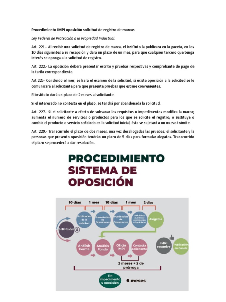 Procedimiento Impi | PDF | Marca comercial | Justicia