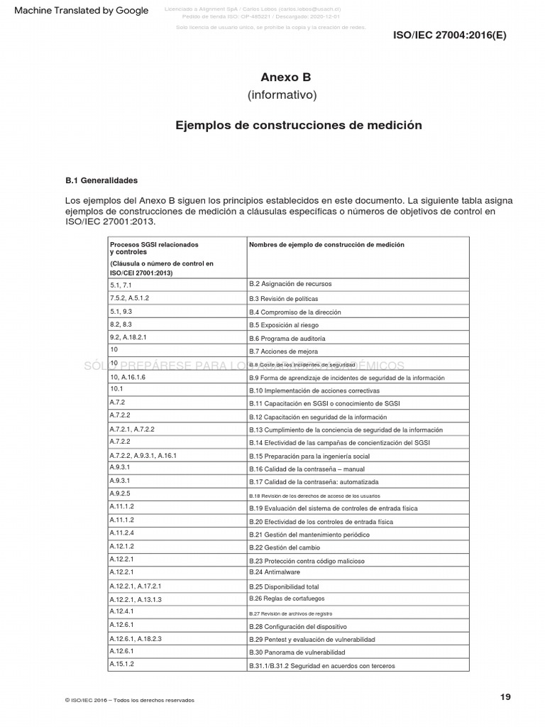 Iso - Iec - 27004 - 2016 (En) - Anexo B | PDF | Seguridad de ...