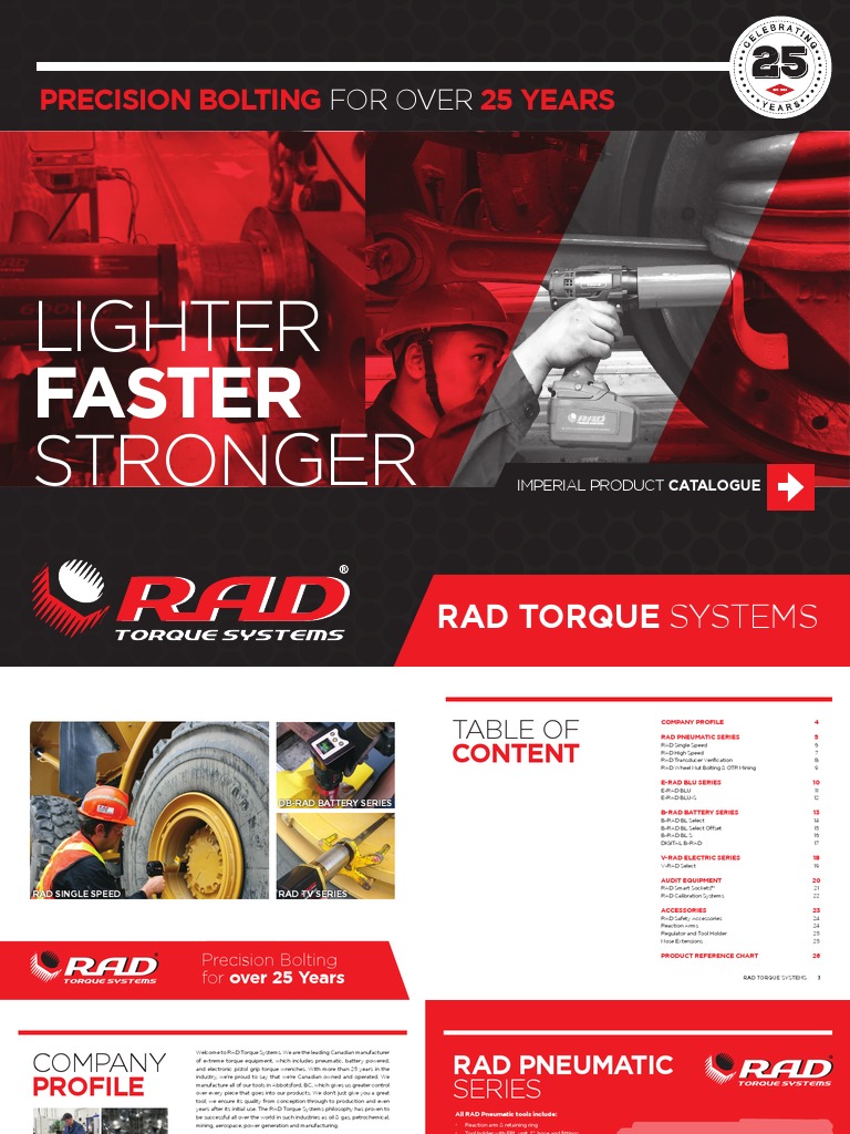 RAD Torque Catalog (Imperial 2021) | PDF | Accuracy And Precision ...