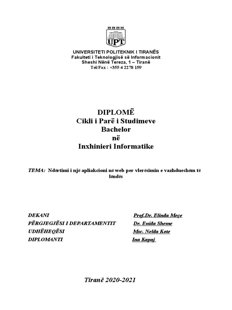 Faqet para Bachelor | PDF