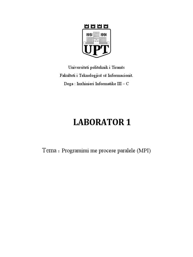 Sistemet e Shperndara, Lab1 | PDF | Array Data Structure | Computer Engineering