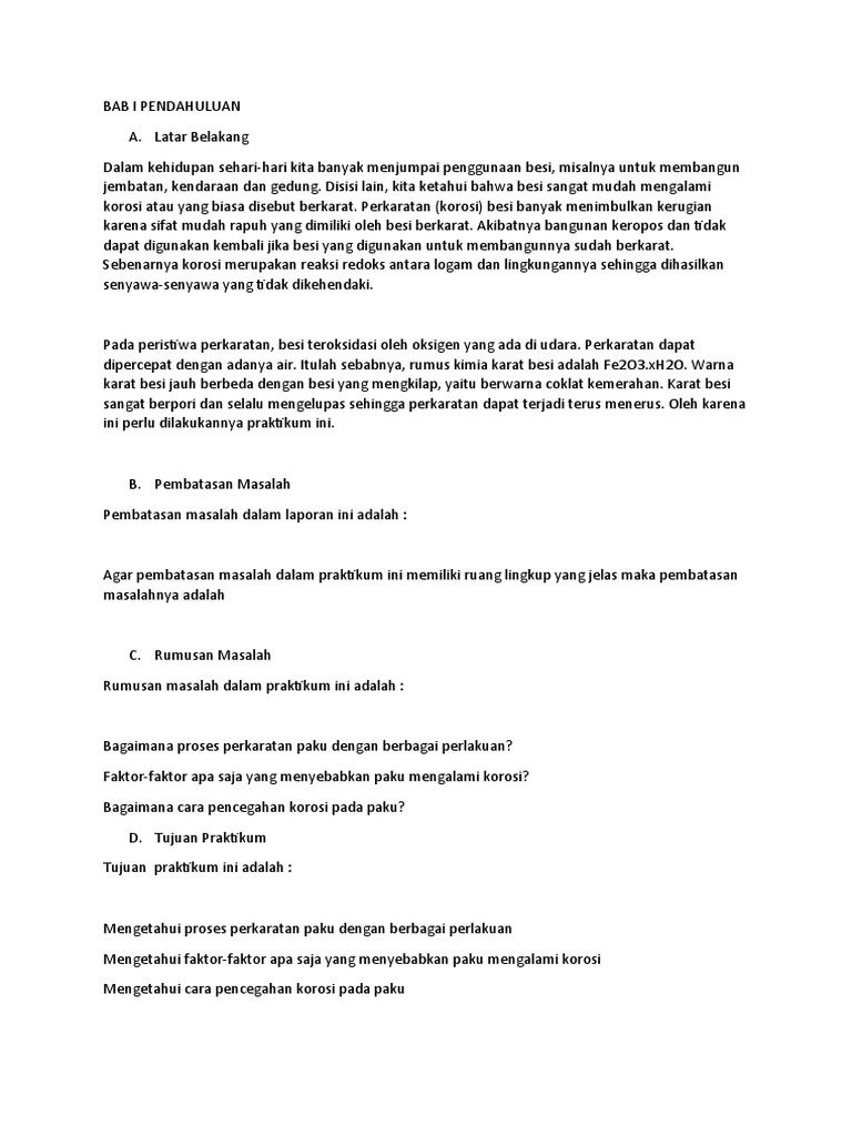 Proses Perkaratan dan Pencegahannya | PDF