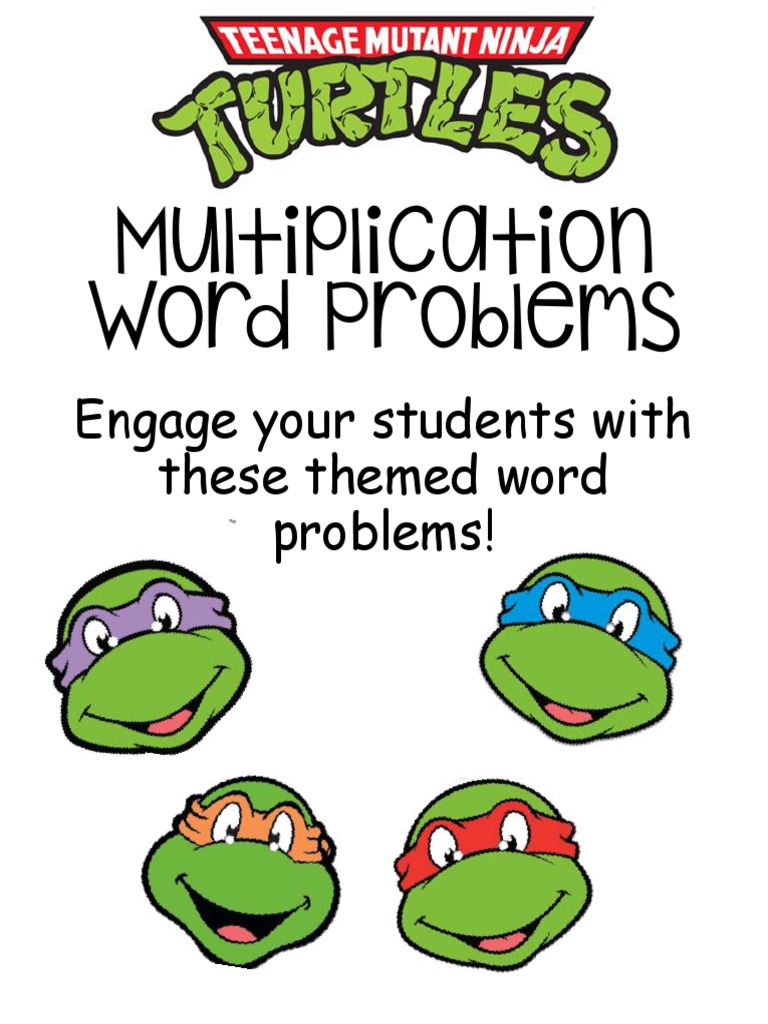 Ninja Turtles Multiplication Problems | PDF | Games & Activities ...