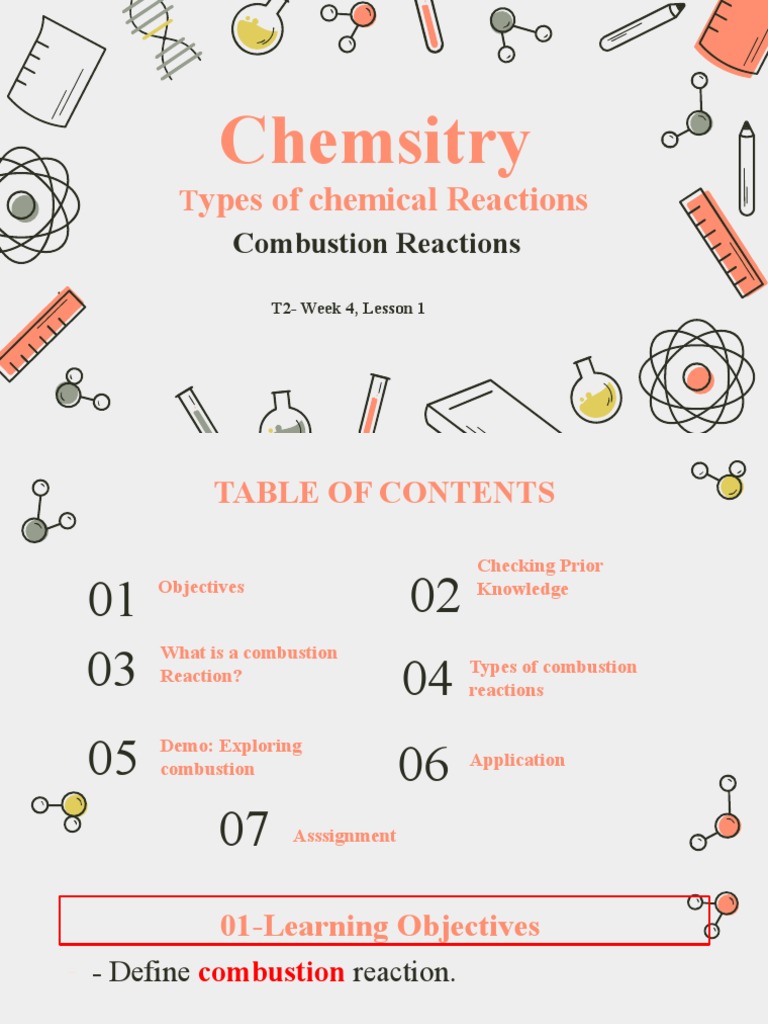 W4L1 Combustion Reactions | PDF | Combustion | Hydrocarbons