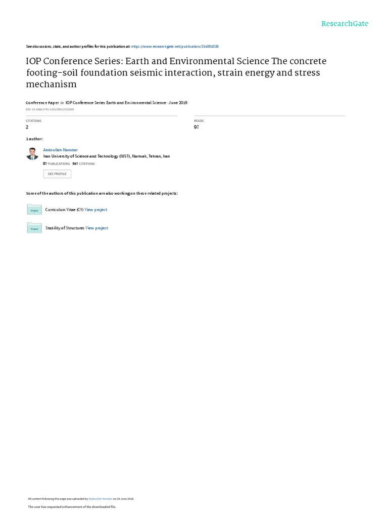 IOP Conference Series: Earth and Environmental Science The Concrete ...