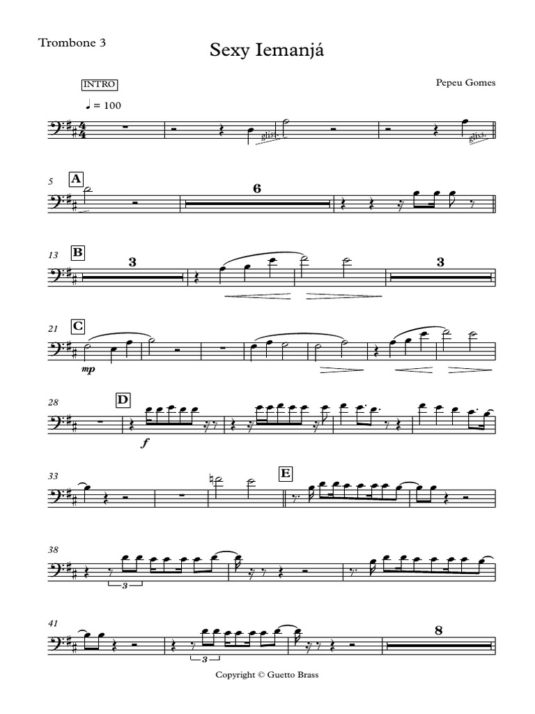 Sexy Iemanjá - Trombone 3 | PDF
