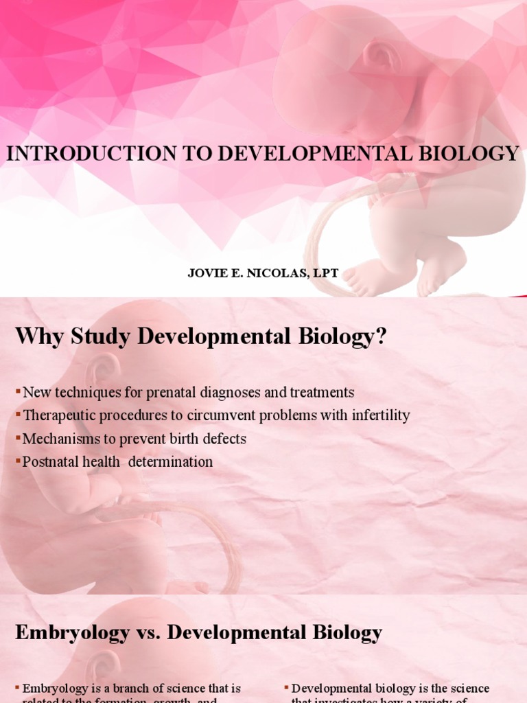 Introduction To Developmental Biology | PDF | Embryo | Developmental ... Introduction To Developmental Biology | PDF | Embryo | Developmental ...