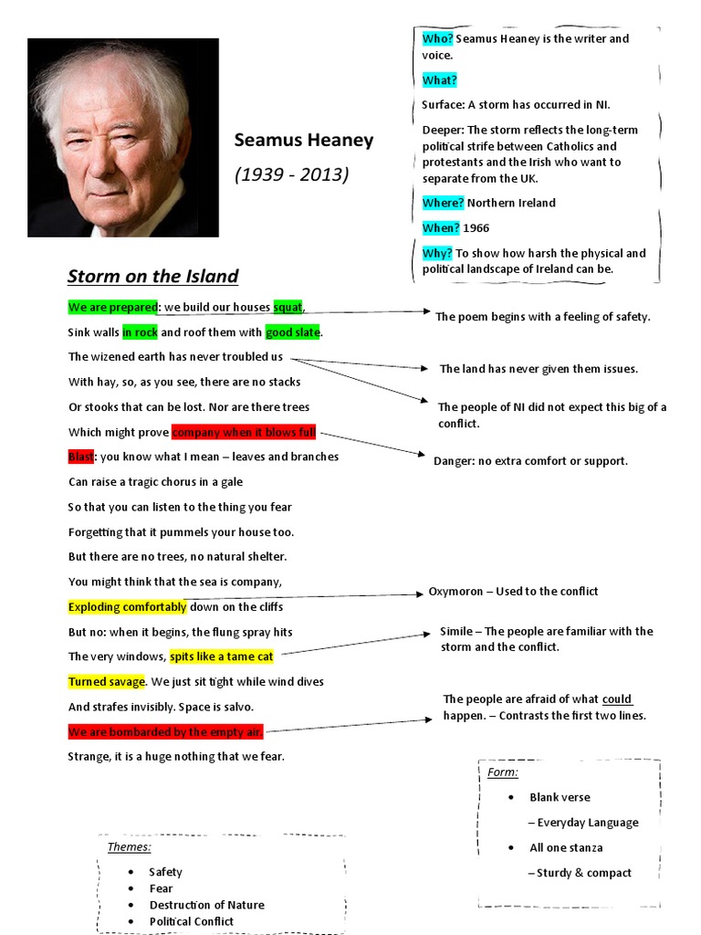 Storm On The Island Analysis | PDF