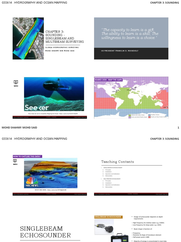 GSS614 - CHAPTER 3 - Sounding | PDF | Metrology | Hydrology