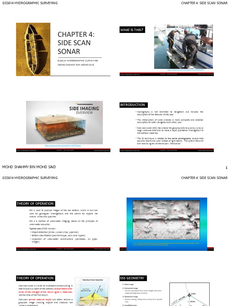 Side Scan Sonar in Hydrographic Survey | PDF | Sonar | Applied And ...