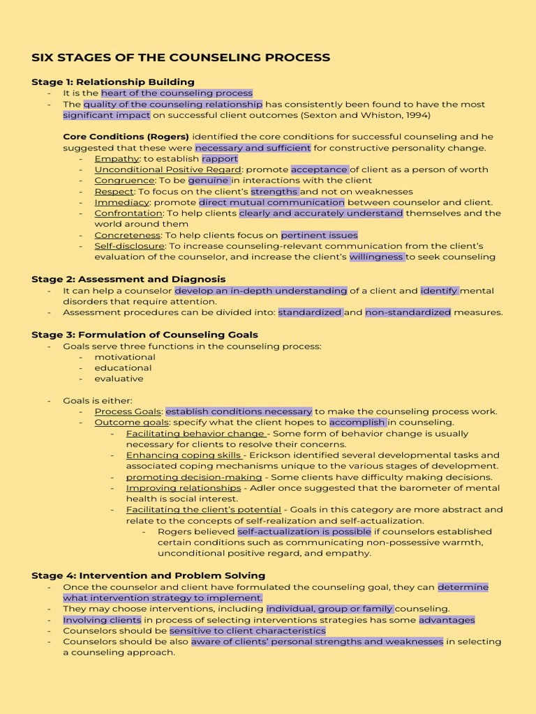 Counseling Process | PDF | Counseling Psychology | Psychotherapy