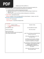 Detailed Lesson Plan in Physical Education Grade 4 | PDF | Physical ...