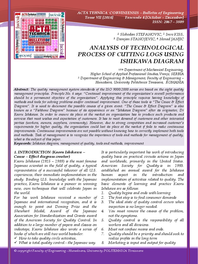 CUTTING LOGS Ishikawa Diagram | PDF | Science