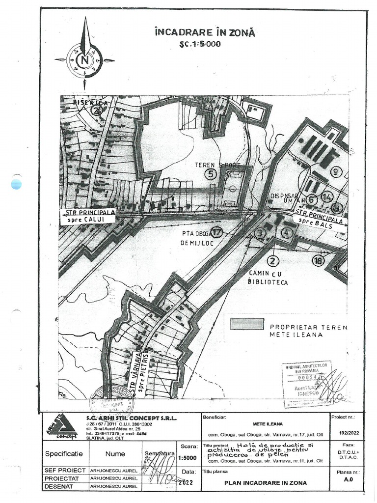 Plan Incadrare | PDF