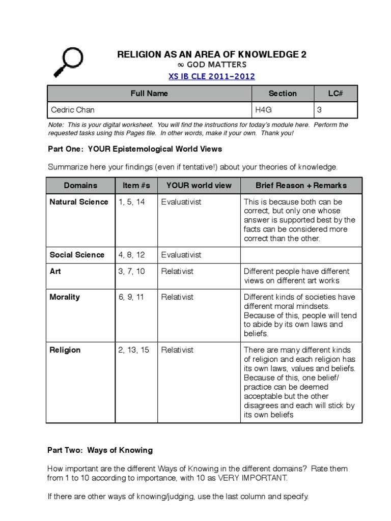 Xsibcle2012 AOK Module2 | PDF | Relativism | Science