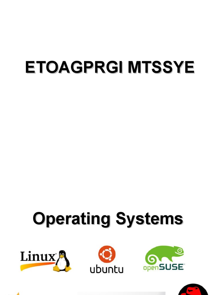 Operating Systems | PDF | Computer File | Operating System Operating Systems | PDF | Computer File | Operating System