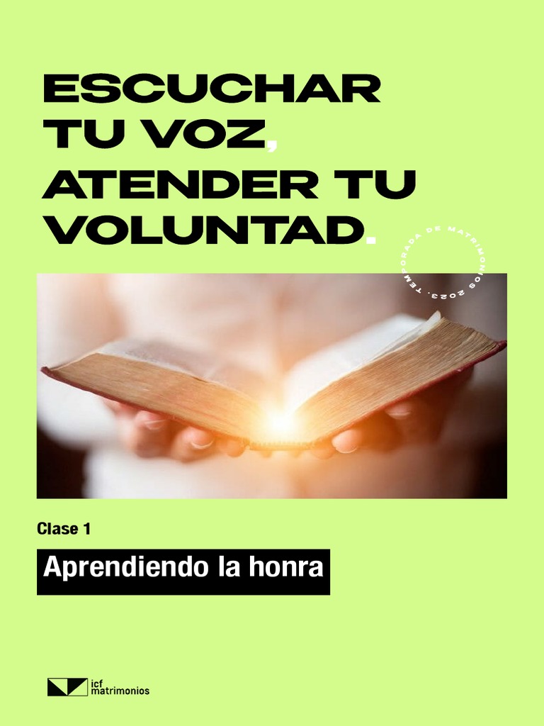 Clase-1 - Aprendiendo La Honra | PDF | Matrimonio | Cristo (título)