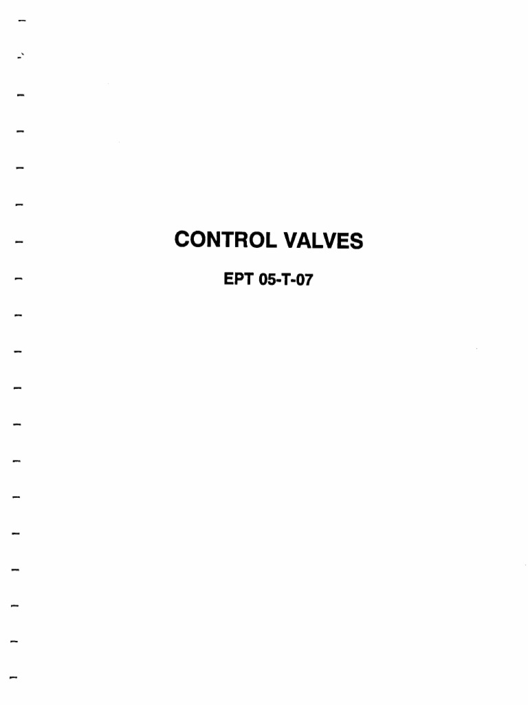 Control Valves EPT 05 T 07 | PDF