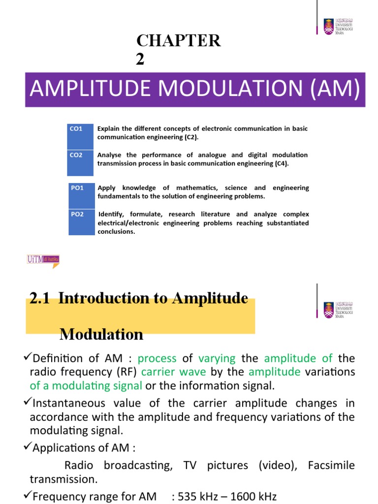 Chapter 2 Am Pdf Frequency Modulation Detector Radio