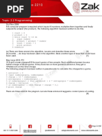 Pseudocode For O Level Computer Science | PDF | Algorithms | Body Mass Index