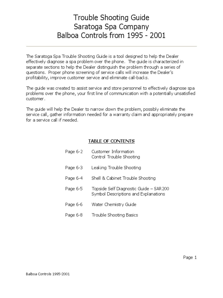 Troubleshooting Guide SAR200 | PDF | Ph | Alkalinity