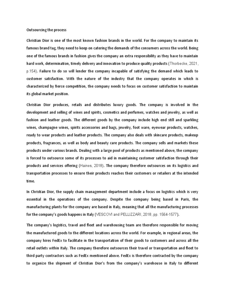 Global Logistics Management | PDF | Outsourcing | Logistics