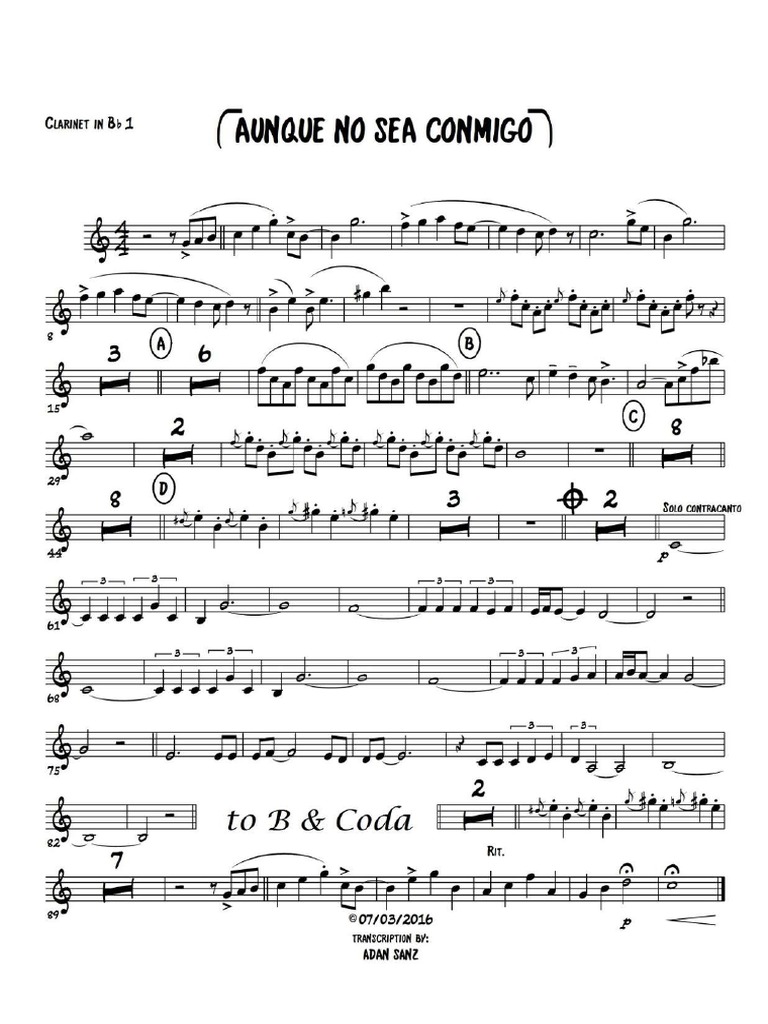 Aunque No Sea Conmigo - Julio Preciado | PDF