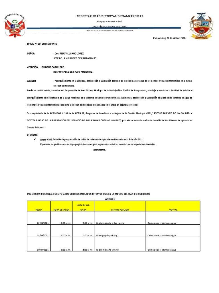 Oficio N 01 - Oficio A La Posta | PDF