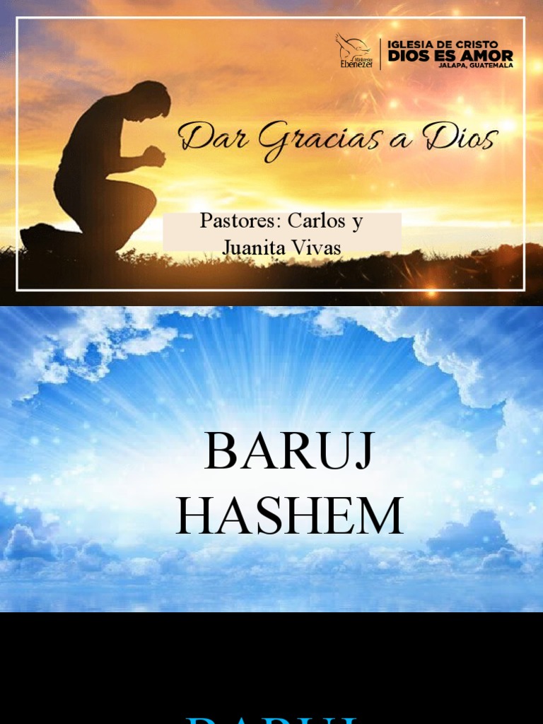 Baruj Hashem | PDF | Nombres de Dios en el judaísmo | Dios Baruj Hashem | PDF | Nombres de Dios en el judaísmo | Dios