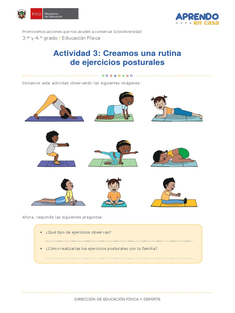 Exp9 Primaria 3y4 Seguimosapren Edufisica Act3 | PDF
