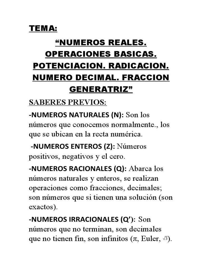 Semana 1 - Complementos de Matematica - Upn | PDF | Números | Número Real