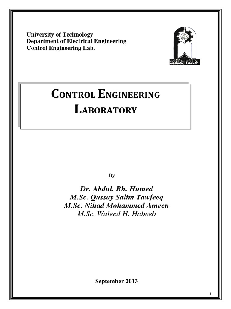 Control | PDF | Control Theory | Systems Science