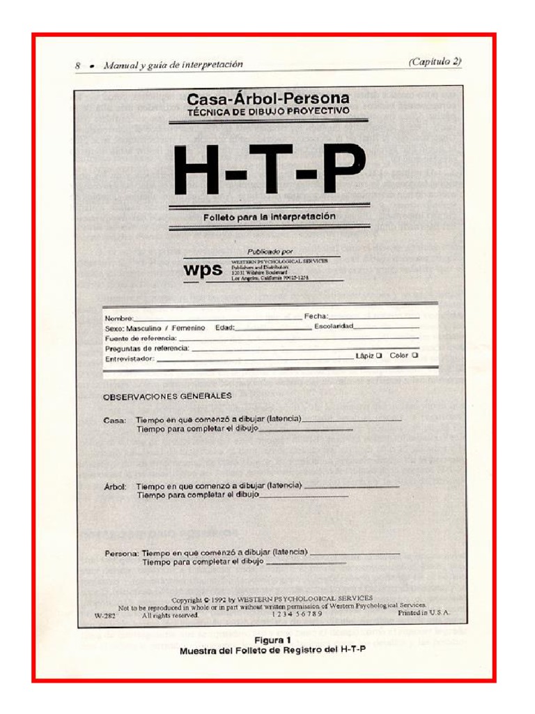 Folleto para Interpretacion HTP | PDF